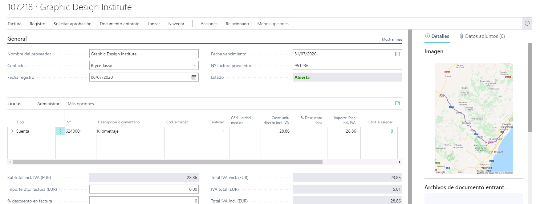 Registro de gastos como factura compra - InnoQubit Docs
