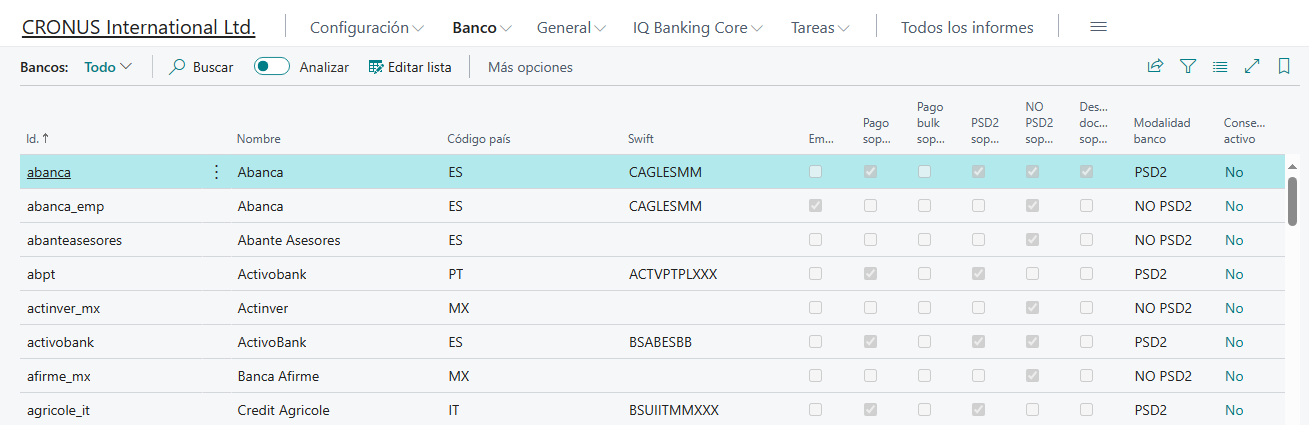 Bancos - InnoQubit Docs