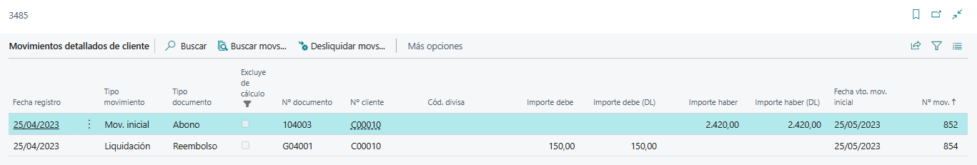 Registro de un pago desde líneas de diario - InnoQubit Docs
