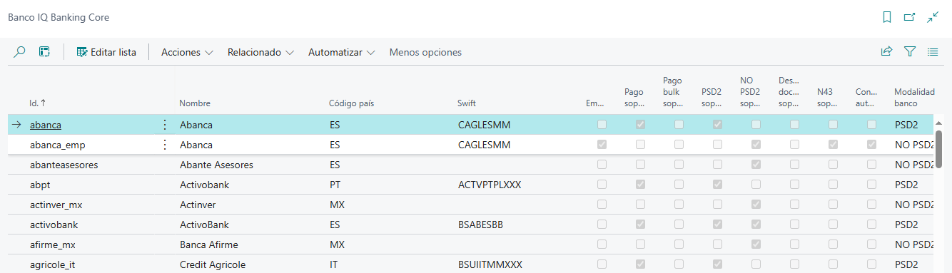 Bancos - InnoQubit Docs