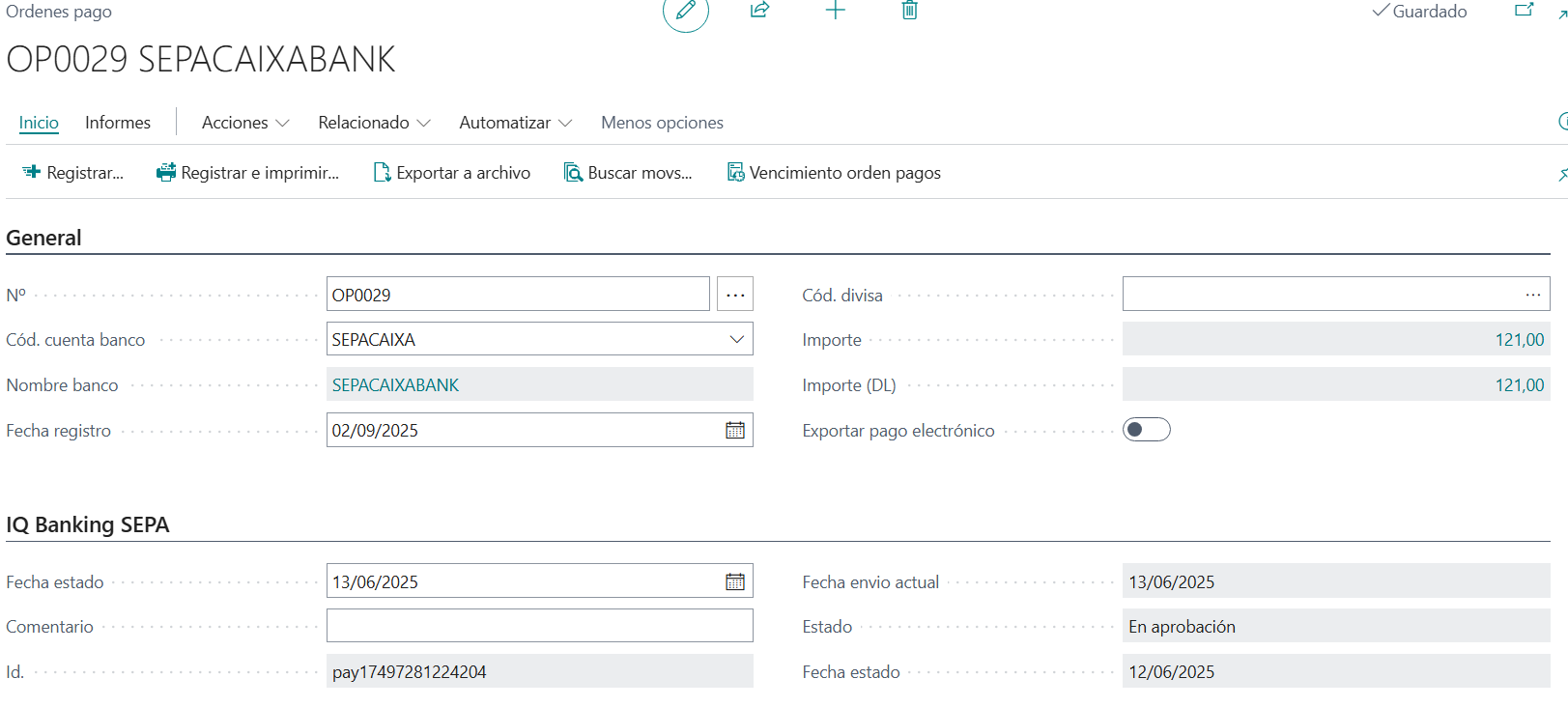Órdenes de pago - InnoQubit Docs