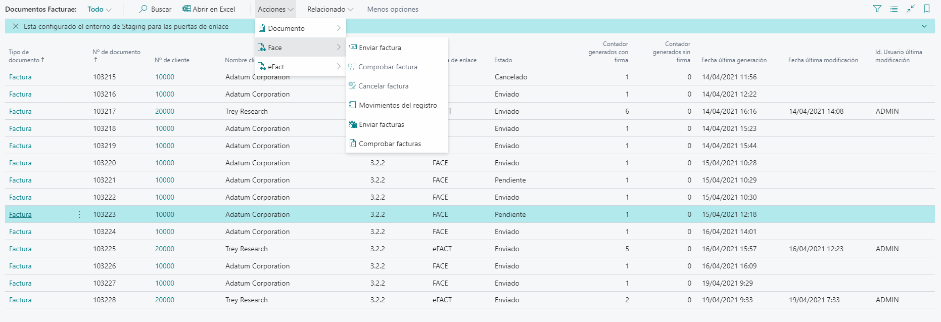 Creación de un documento Facturae desde una factura de venta - InnoQubit Docs