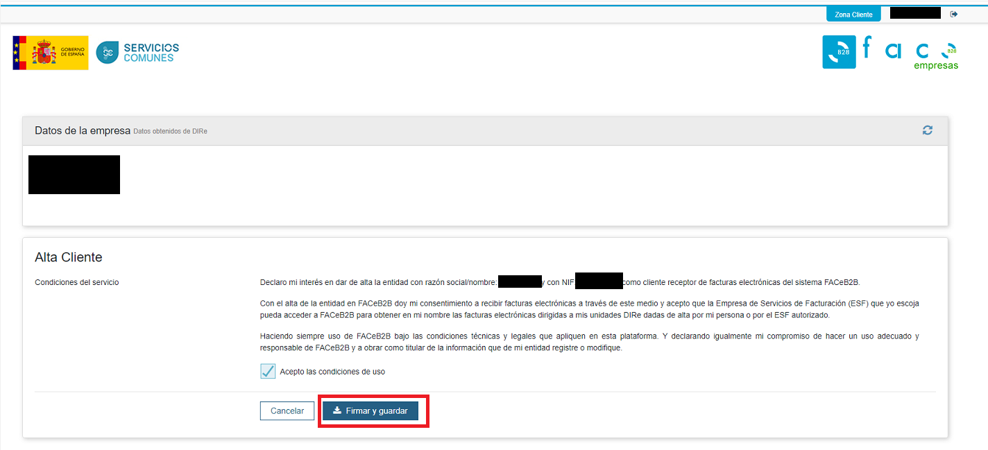 Registro en la plataforma FaceB2B - InnoQubit Docs