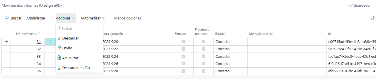 Creación de informe para generar documentos pdf firmados - InnoQubit Docs